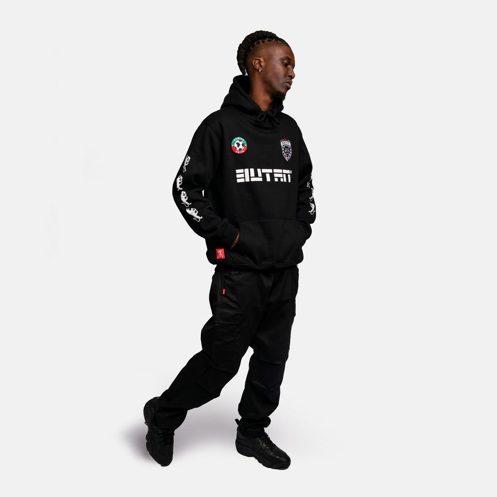 Butan Panthers | Africa Unite Hooded Sweater | Black