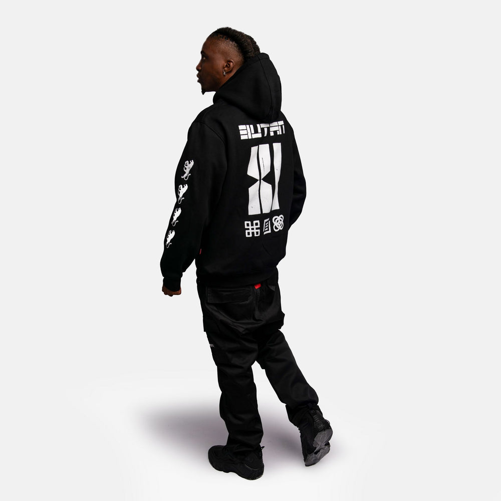 Butan Panthers | Africa Unite Hooded Sweater | Black